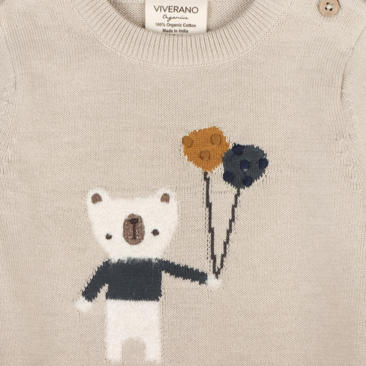 Organic Sweater Knit Baby Coverall Jumpsuits by Viverano