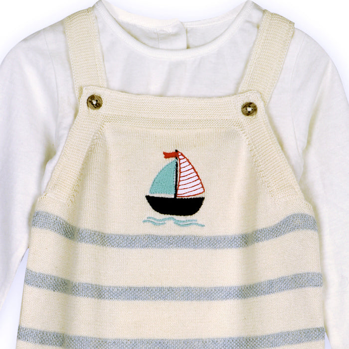 Organic Baby Overall Knit Sets by Viverano Organics