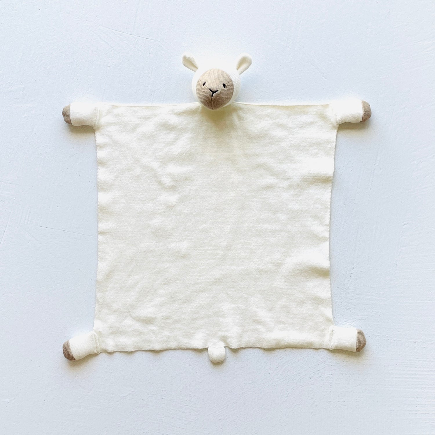Organic Baby Lovey Security Blanket Cuddle Cloth - Lamb (Viverano)